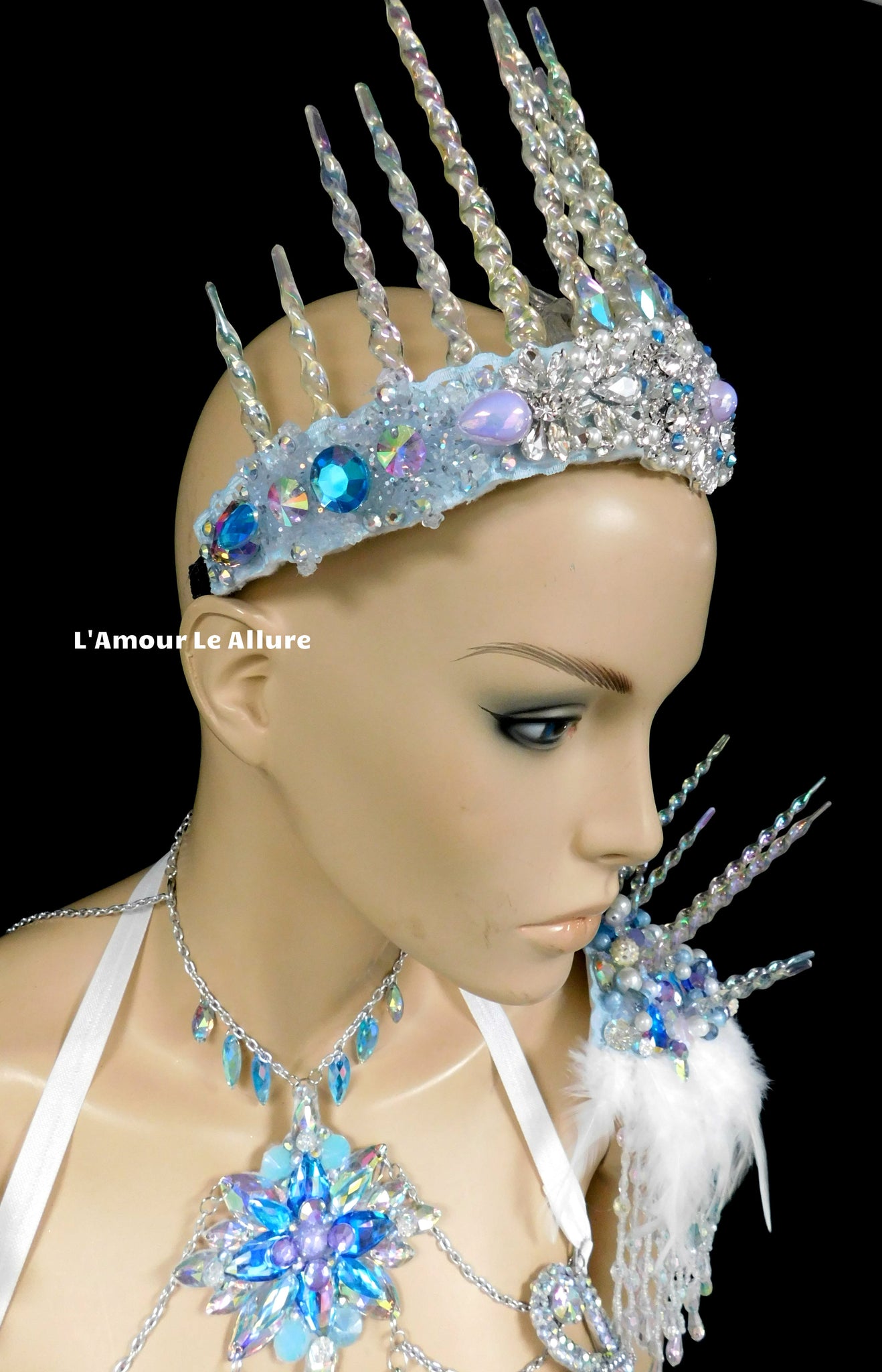 Frozen Ice Queen Elsa Inspired Icicle Crown Tiara – L'Amour Le Allure