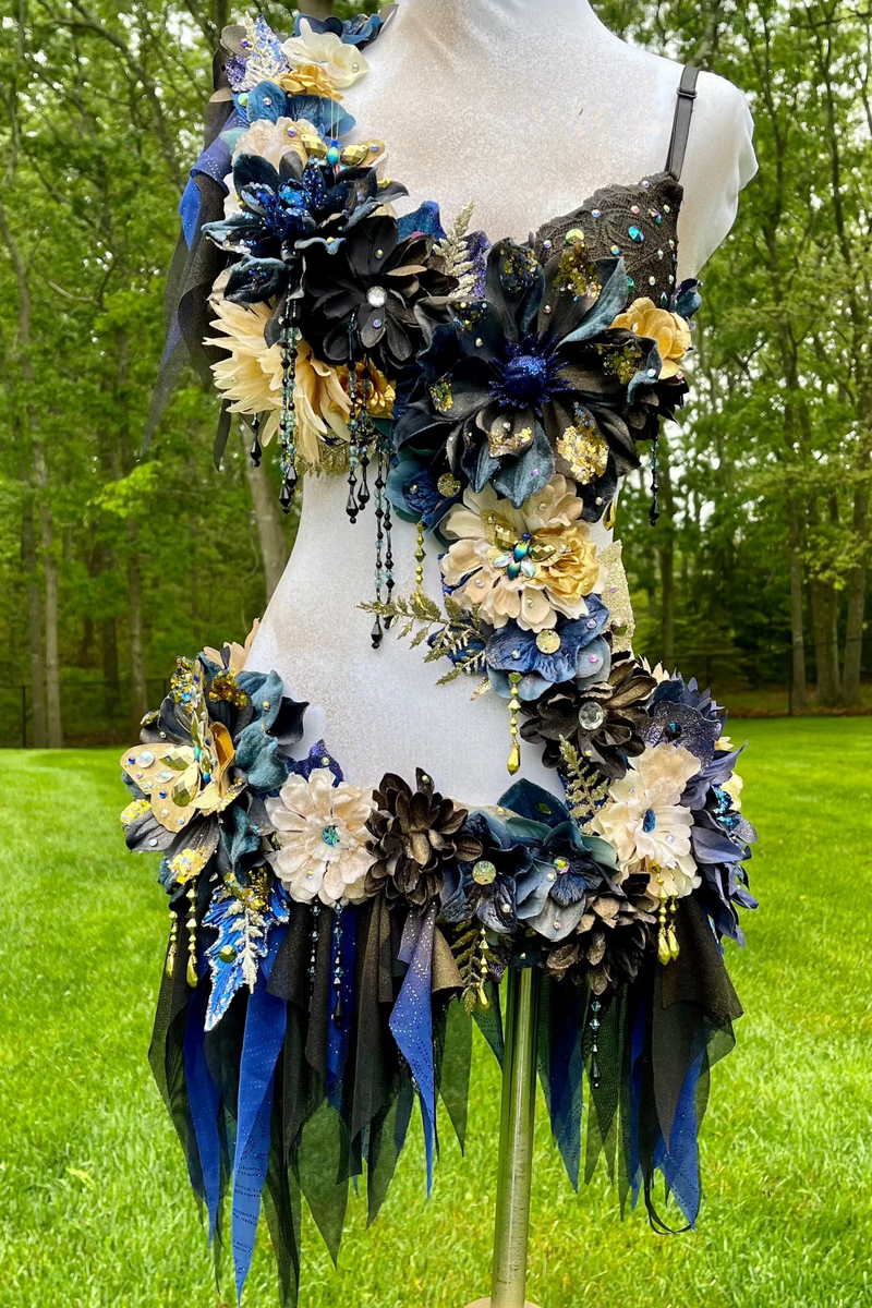 Midnights Dream Flower Fairy Bra and Bottom Monokini – L'Amour Le Allure